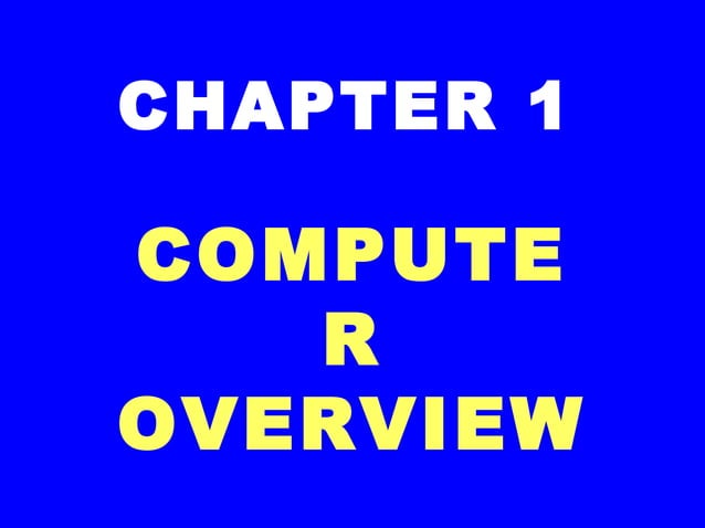 Computer Overview | PPT | Operating Systems | Computer Software and ...