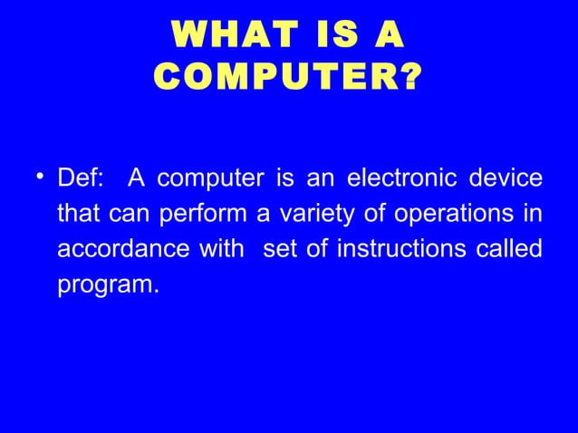 Computer Overview | PPT | Operating Systems | Computer Software and ...