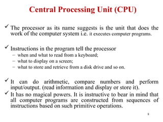 Computer System and its organization with different generations | PPT