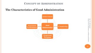 CONCEPT OF ADMINISTRATION IN EDUCATIONAL LEADERSHIP AND MANAGEMENT | PDF