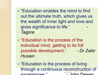 Concept of education | PPTX