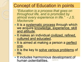 Concept of education | PPTX