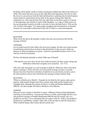 Islamic Studies - Concepts About Religion | DOC