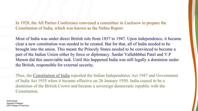 Indian Constitution - History of INDIA.pptx