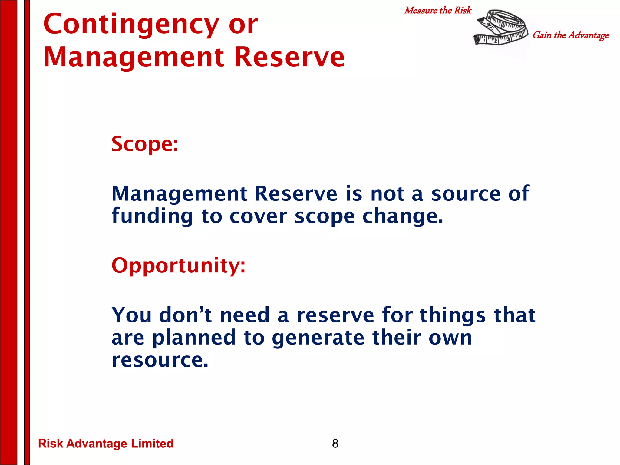 Contingency and management reserve | PDF