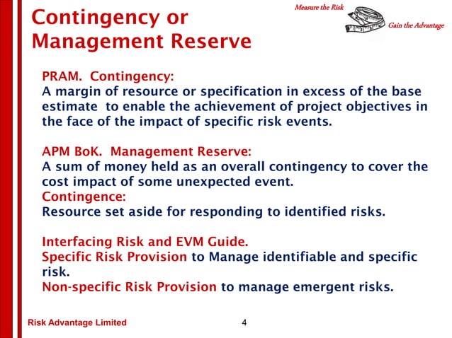 Contingency and management reserve | PDF