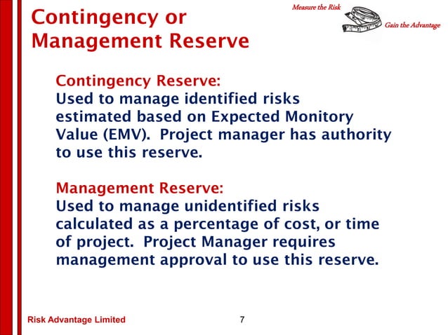 Contingency and management reserve | PDF