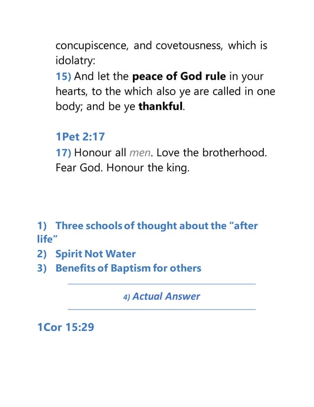1Cor 15:29 Three Applications One Interpretation | DOCX