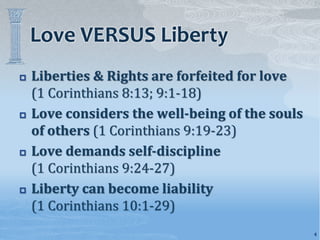 1 Corinthians Chapters 8 & 9; Teaching file | PPTX