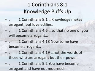 1 Corinthians Chapters 8 & 9; Teaching file | PPTX