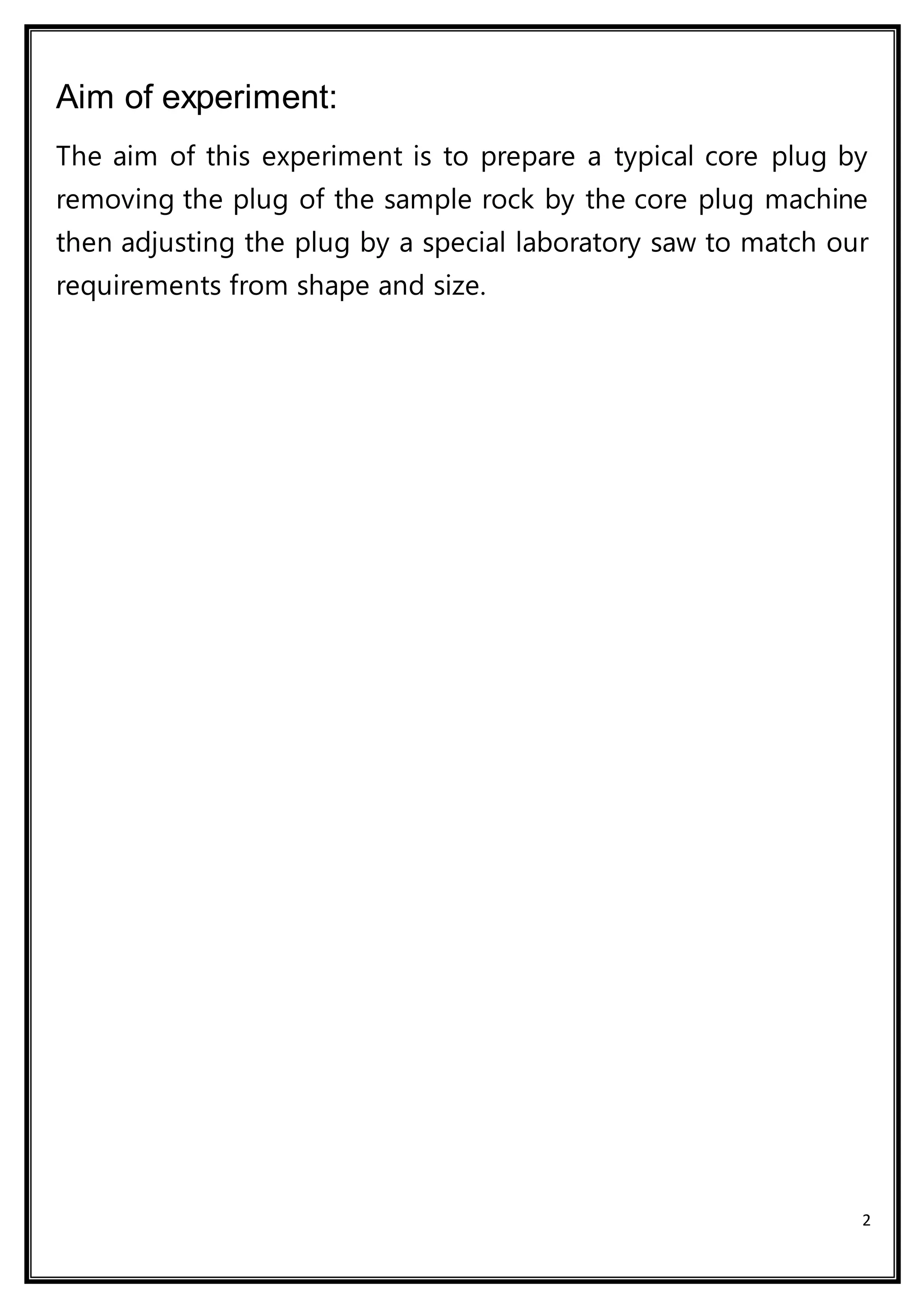 Core plug test | DOCX