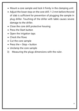 Core plug test | DOCX