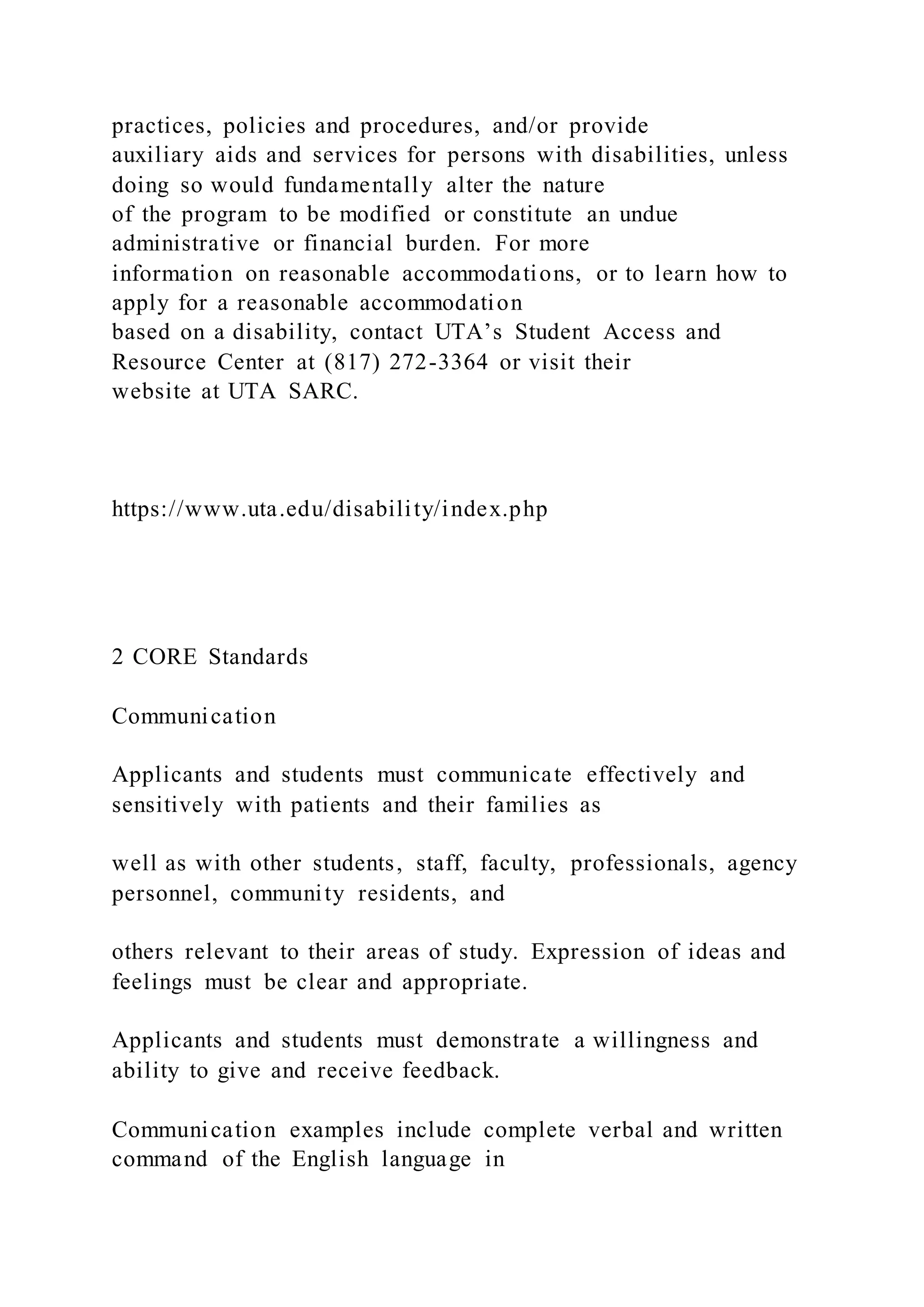1 Core Standards Title Of Policy Procedure Dun Co Pdf