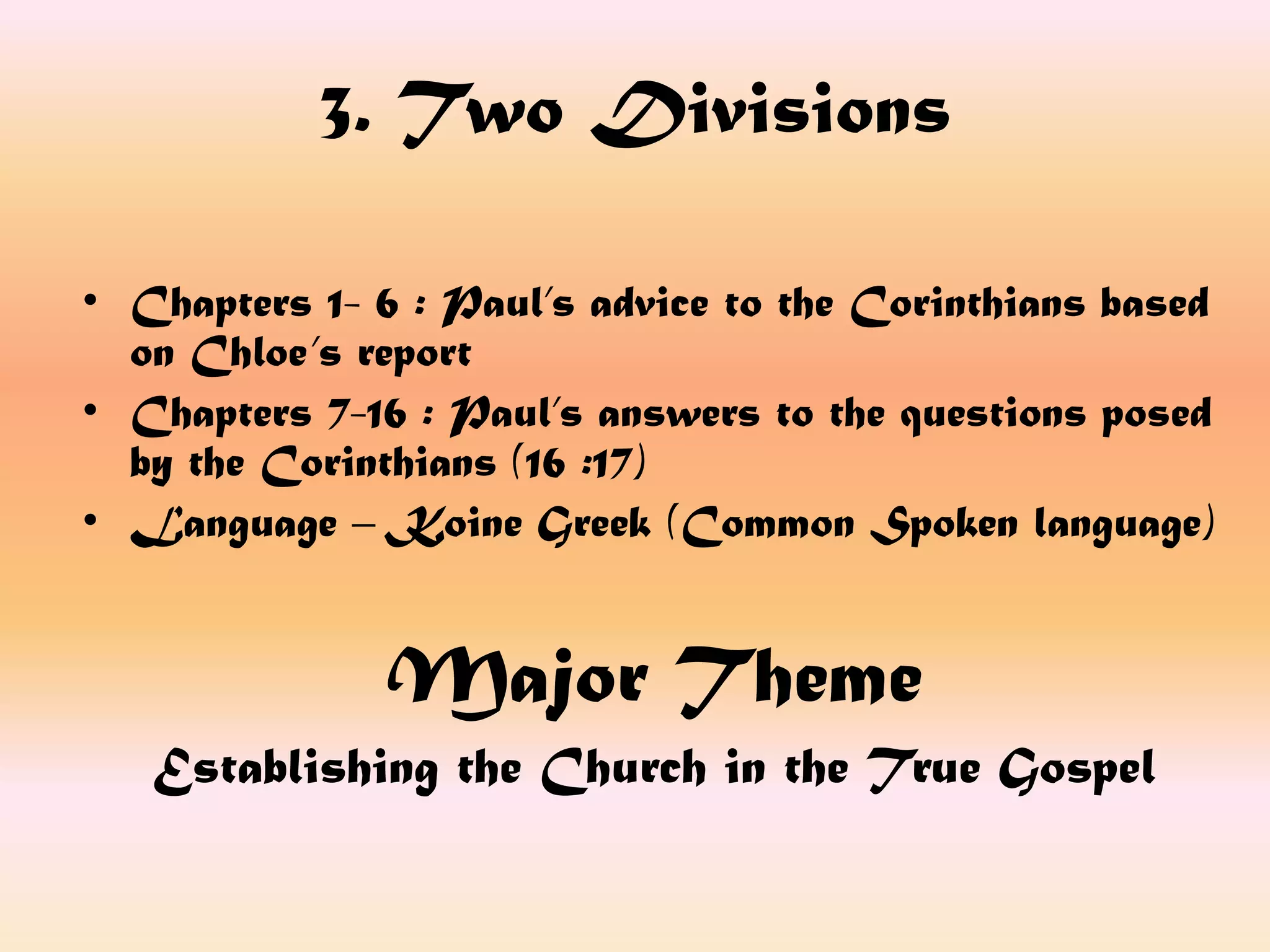 1st corinthians | PPTX