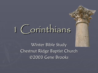 1 corintios estudio biblico bautista.ppt