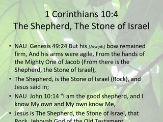 1 Corinthians 10;10, Moses Gave Land; Spiritualizing; The Spiritual ...