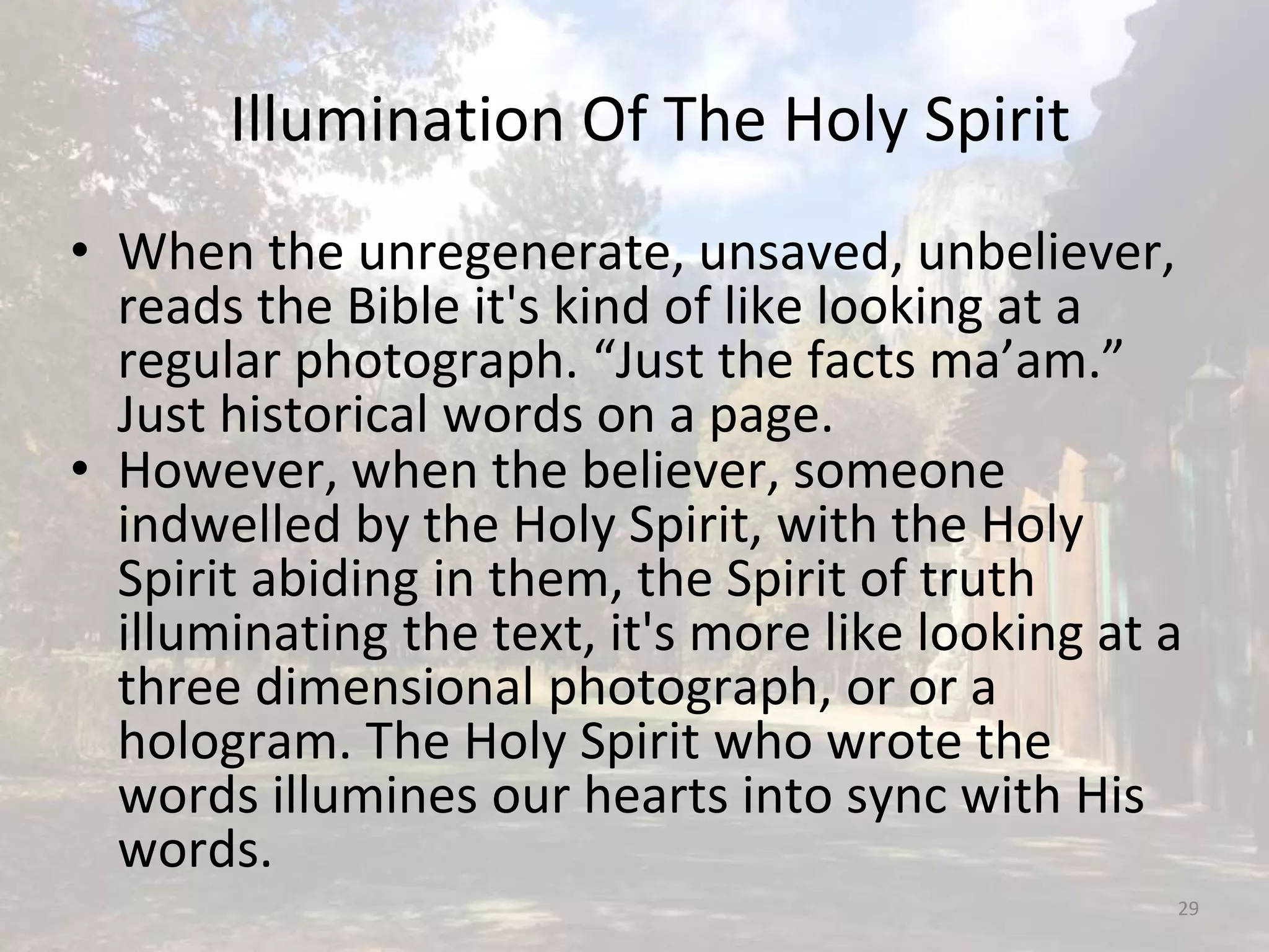 1 Corinthians 2, Heaven; Illumination Of The Holy Spirit; Mature ...