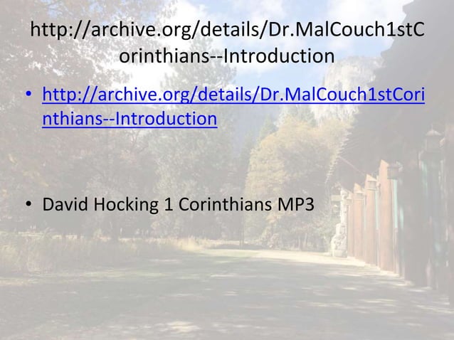 1 Corinthians 2, Heaven; Illumination Of The Holy Spirit; Mature ...