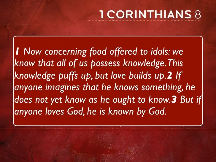 1 Corinthians 8