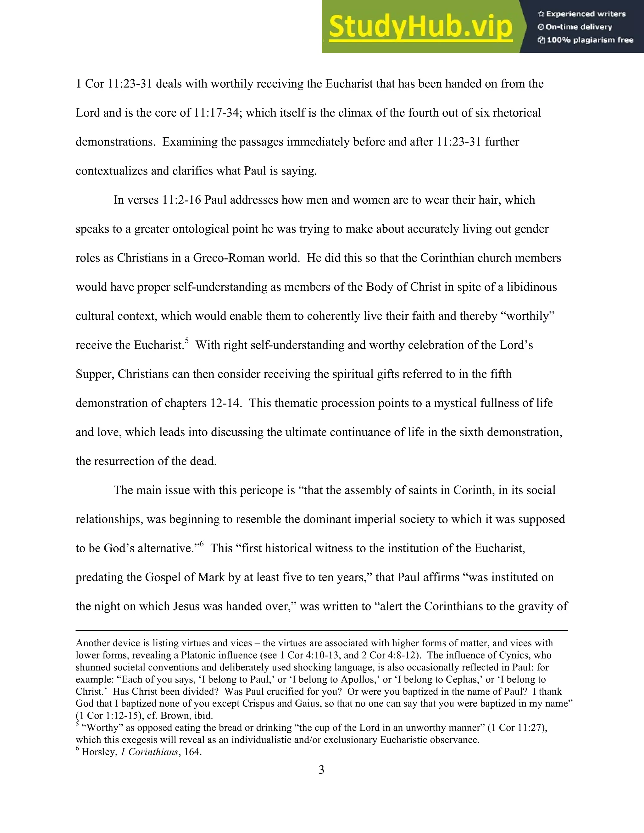 1 Corinthians Exegesis Paper.Pdf