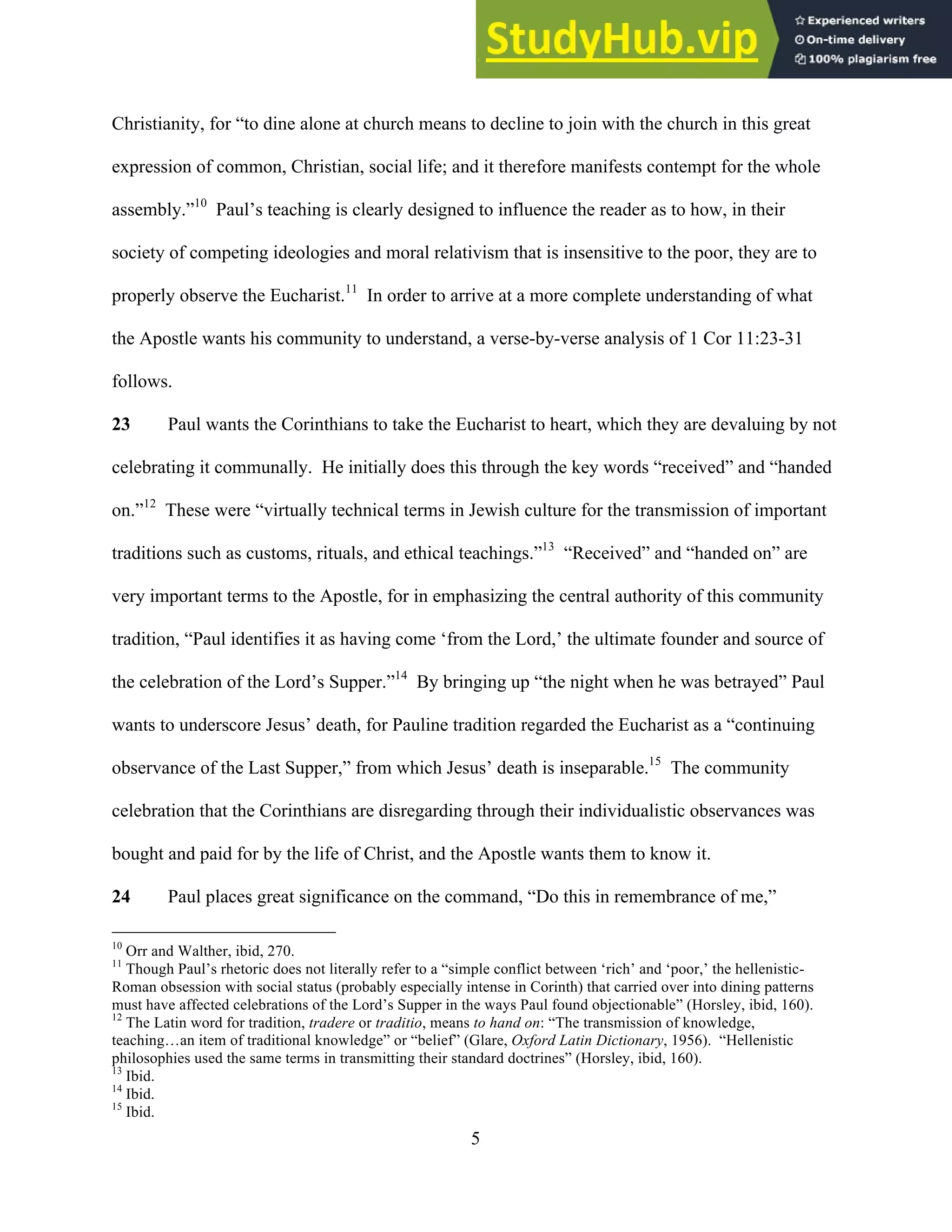 1 Corinthians Exegesis Paper.Pdf