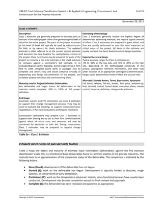 1 cost estimate classification system (aacei rp) | PDF