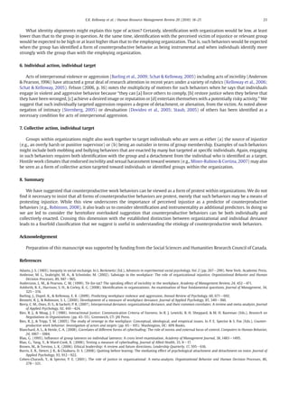 Counterproductive work behavior as protest | PDF | Career Planning ...