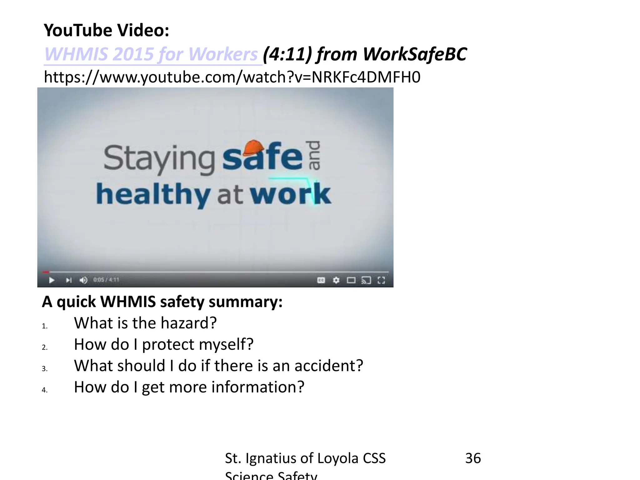 grade 10 Course Intro, WHMIS, Safety.ppt