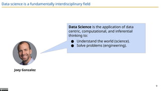 1_Course Overview, Data Science Lifecycle.pptx | Computing | Technology & Computing