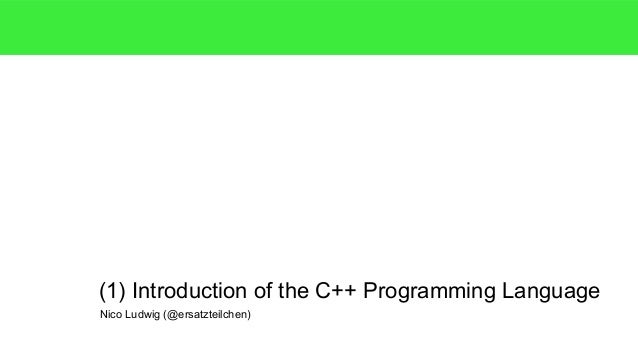 1 Cpp Introducing Thecppprogramminglanguage 4683