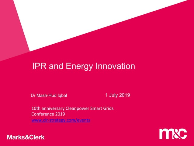 IPR and Energy Innovation | PPT