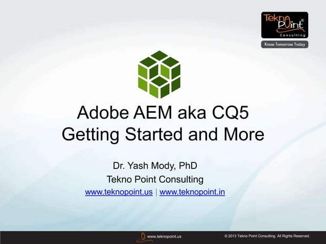 Adobe CQ5 for Developers - Introduction | PPT
