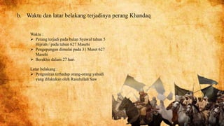 Perang Khandaq dan Bani Quraizhah | PPTX