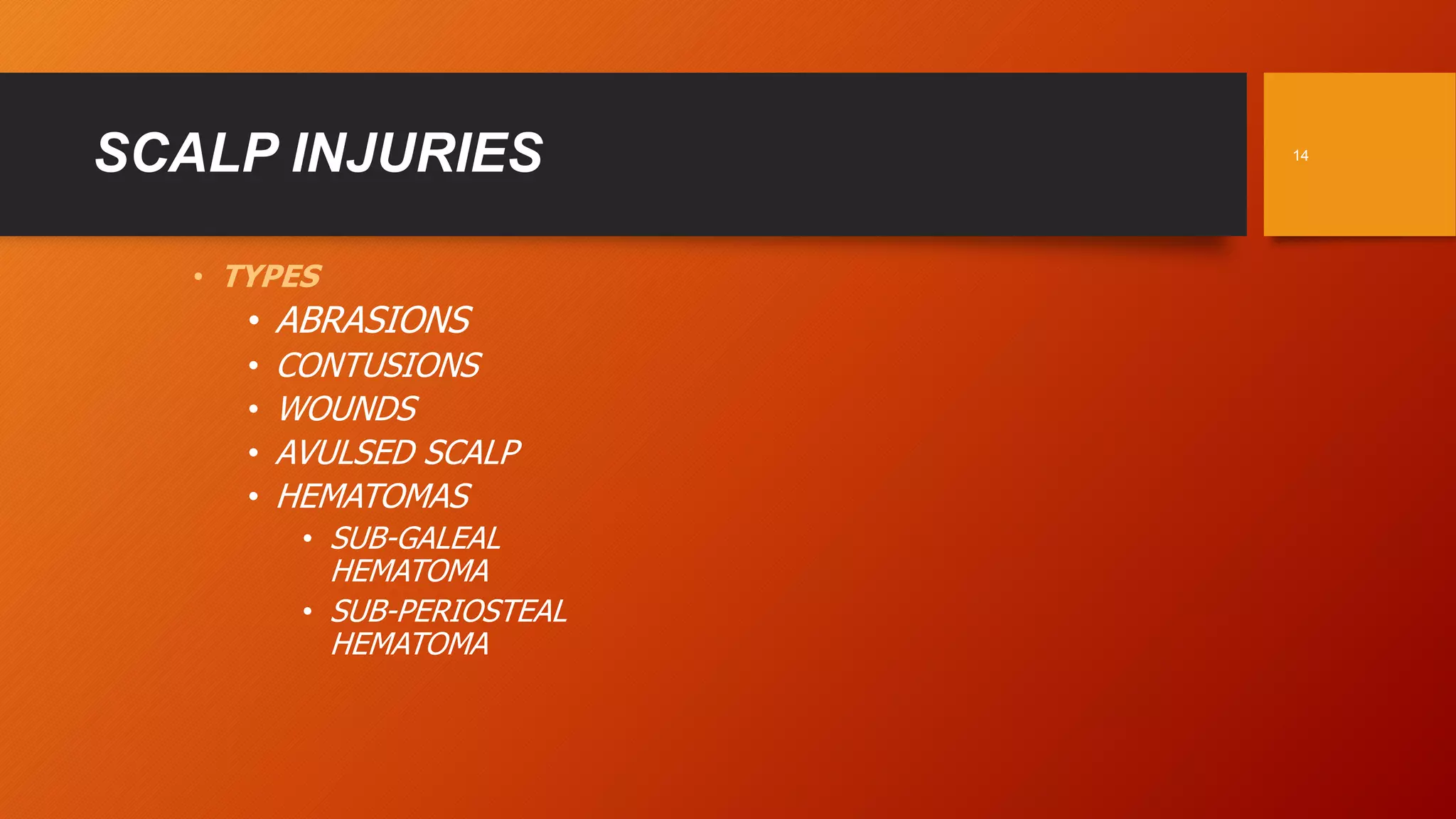 I LOVE NEUROSURGERY INITIATIVE: Cranio-cerebral Injuries part 1 | PPTX