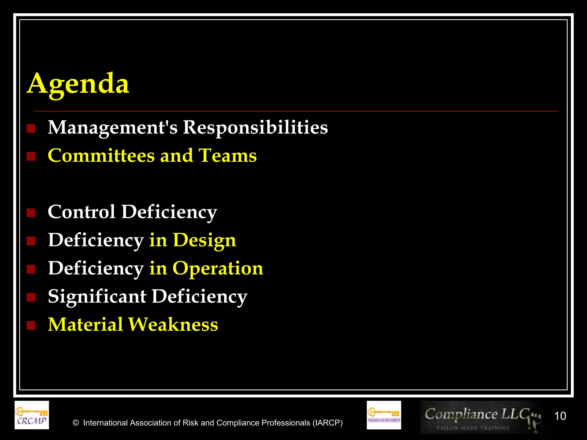 Certified Risk and Compliance Management Professional (CRCMP) Prep ...