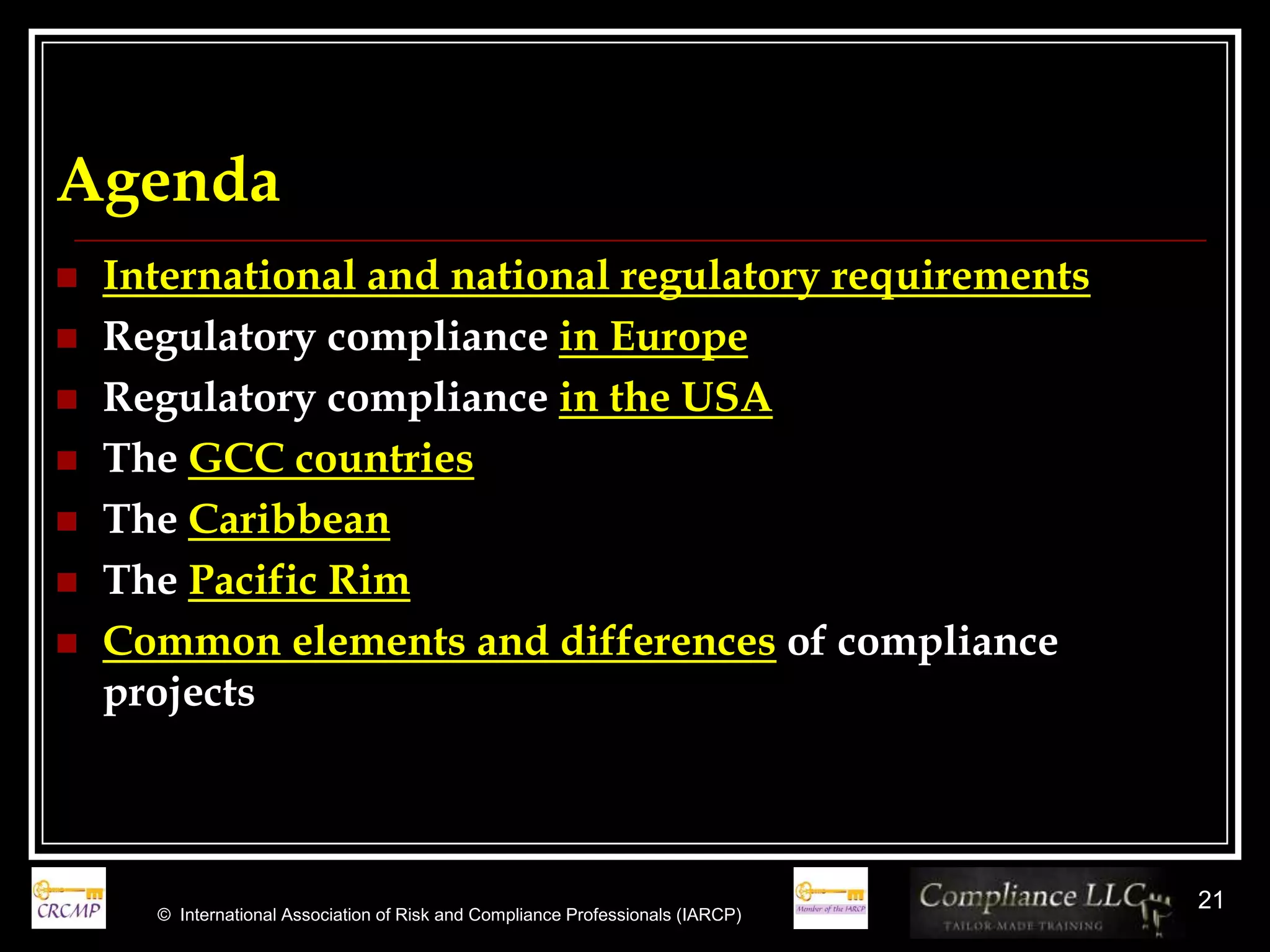 Certified Risk and Compliance Management Professional (CRCMP) Prep ...