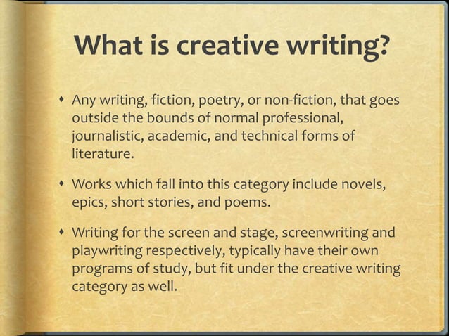 1 creative writing intro | PPTX