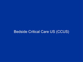 Introduction to Critical Care Ultrasound | PPT