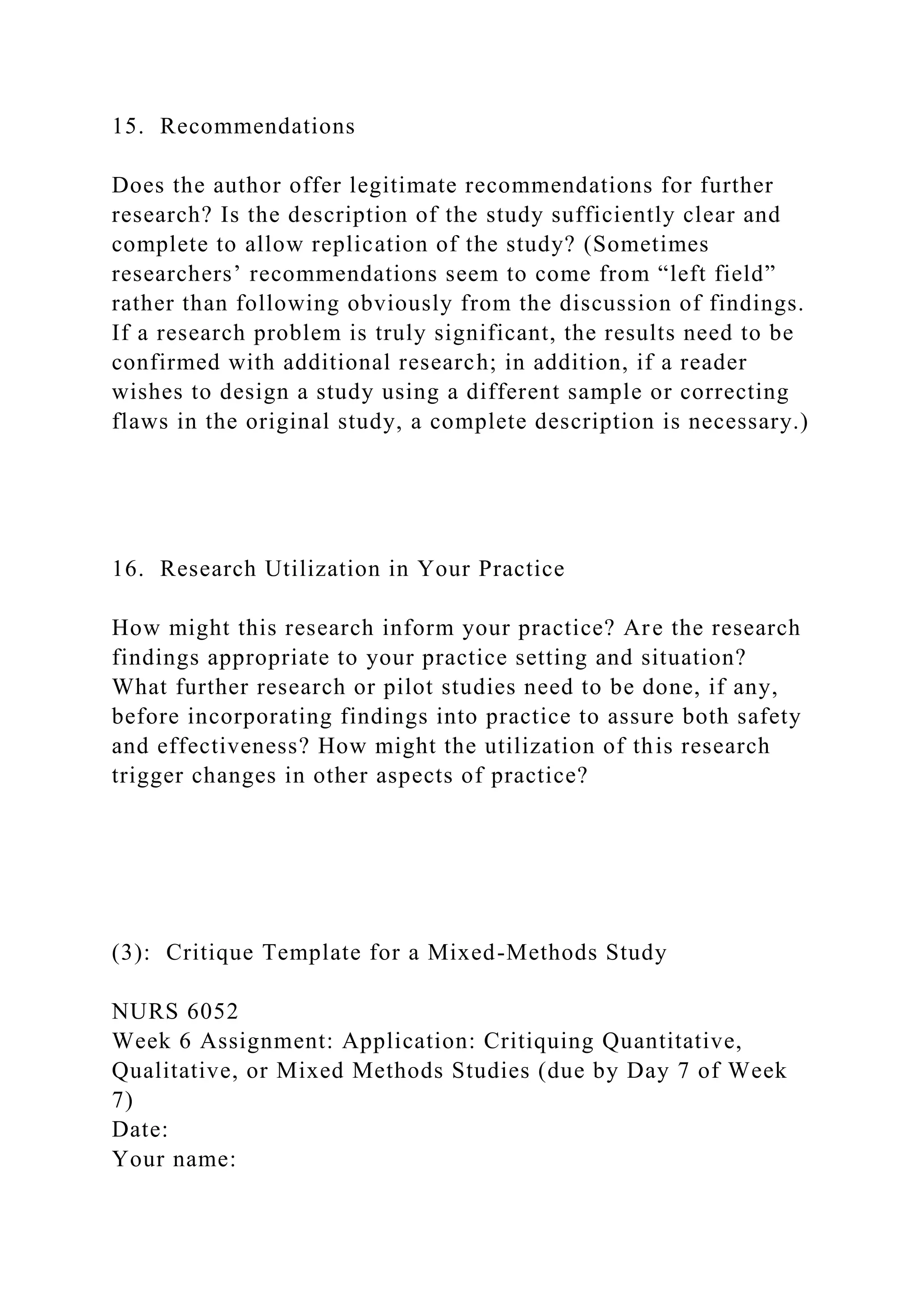 (1) Critique Template for a Qualitative StudyNURS 6052Week.docx