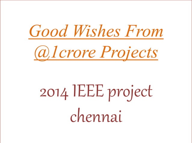 ieee based projects for ece | PPT