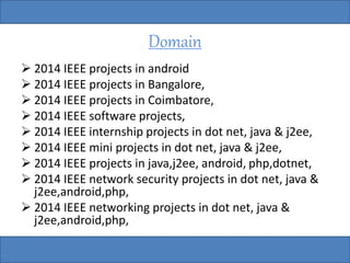 ieee based projects for cse | PPT