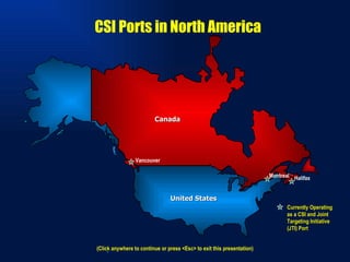 Container Security Initiative CSI | PPT