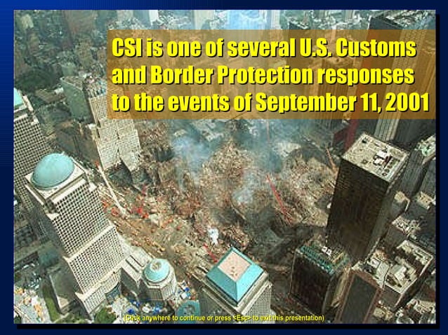 Container Security Initiative CSI | PPT