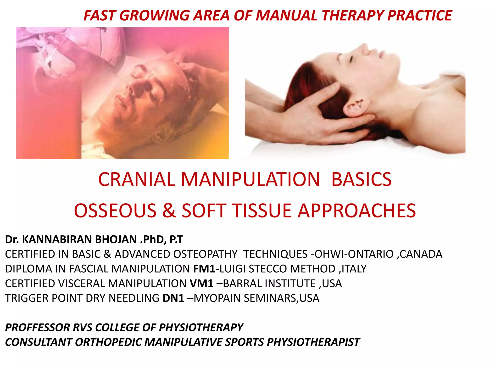 cranial manipulation | PPTX