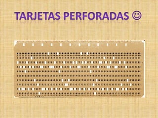 Tarjetas perforadas | PPT