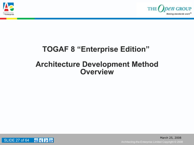 Understanding and Applying The Open Group Architecture Framework (TOGAF) | PPS | Computer ...