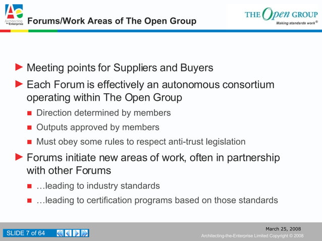 Understanding and Applying The Open Group Architecture Framework (TOGAF) | PPT