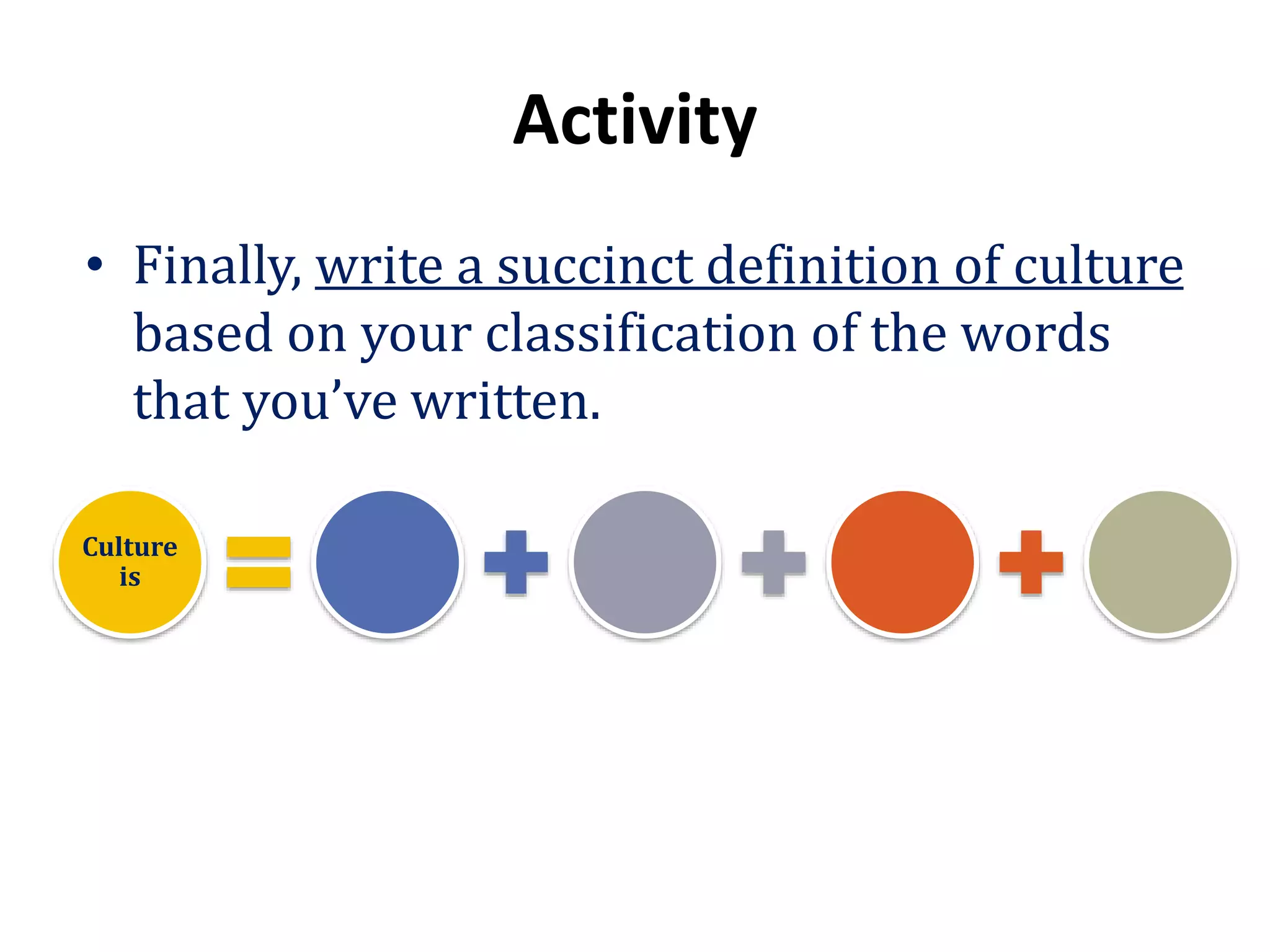 General Introduction to Culture | PPT