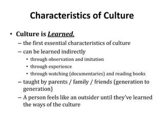 General Introduction to Culture | PPT