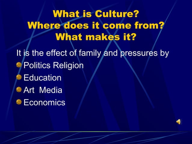 1 culture 'what is culture' | PPT